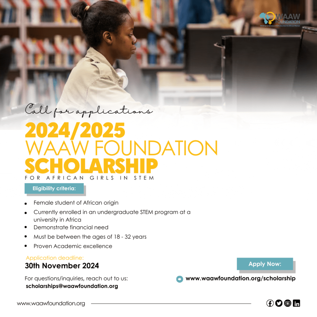 2024/2025 WAAW Foundation Undergraduate Scholarship - WAAW Foundation